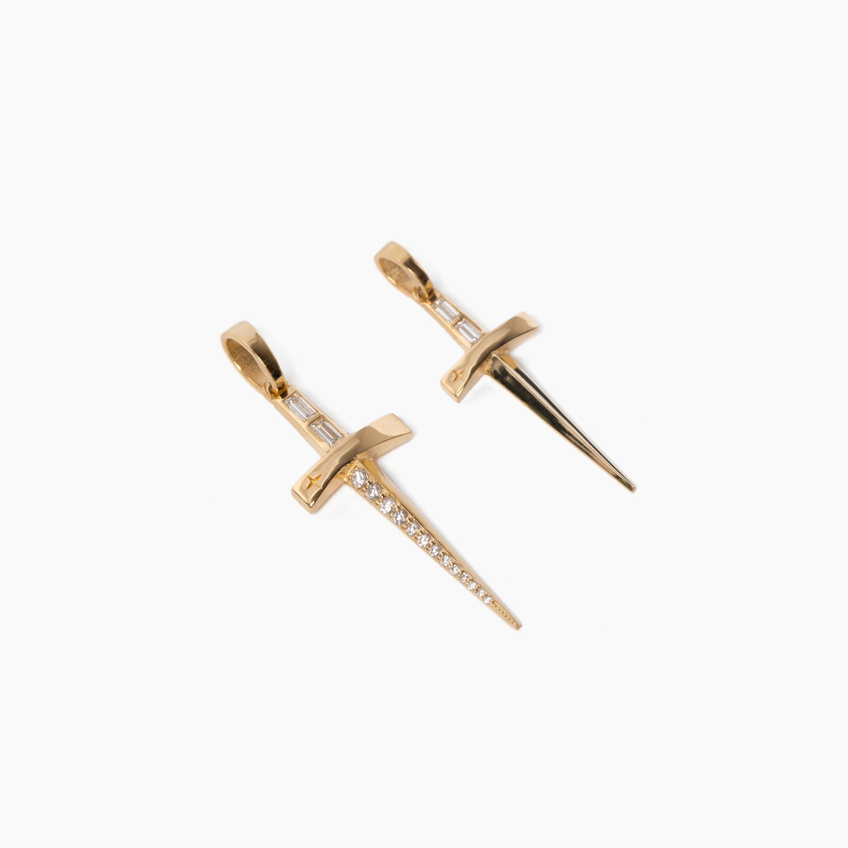 Large Diamond Dagger Pendant – For Ever FJ